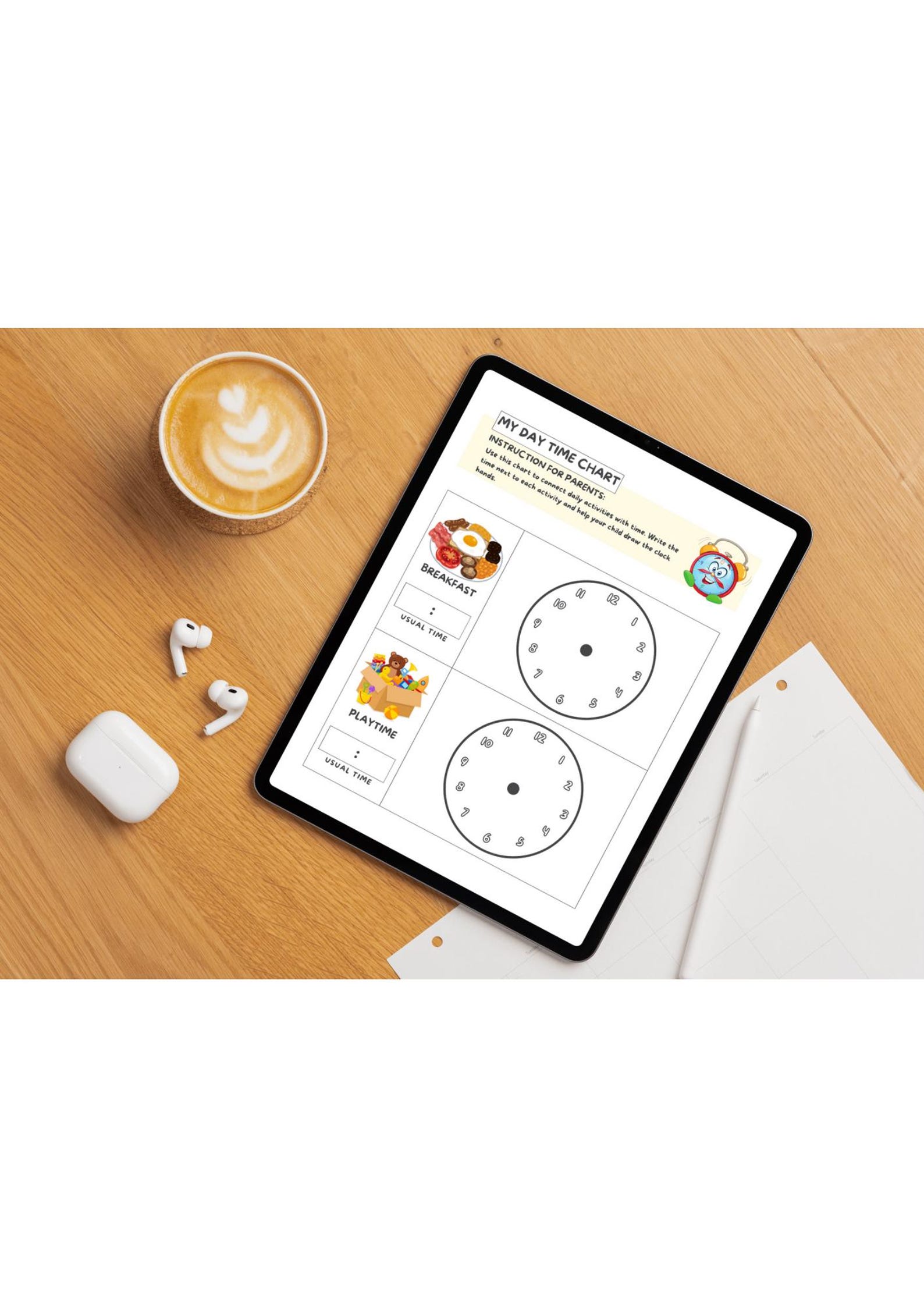Learn the Clock – 30 Printable Pages - Fun & Educational Telling Time ...