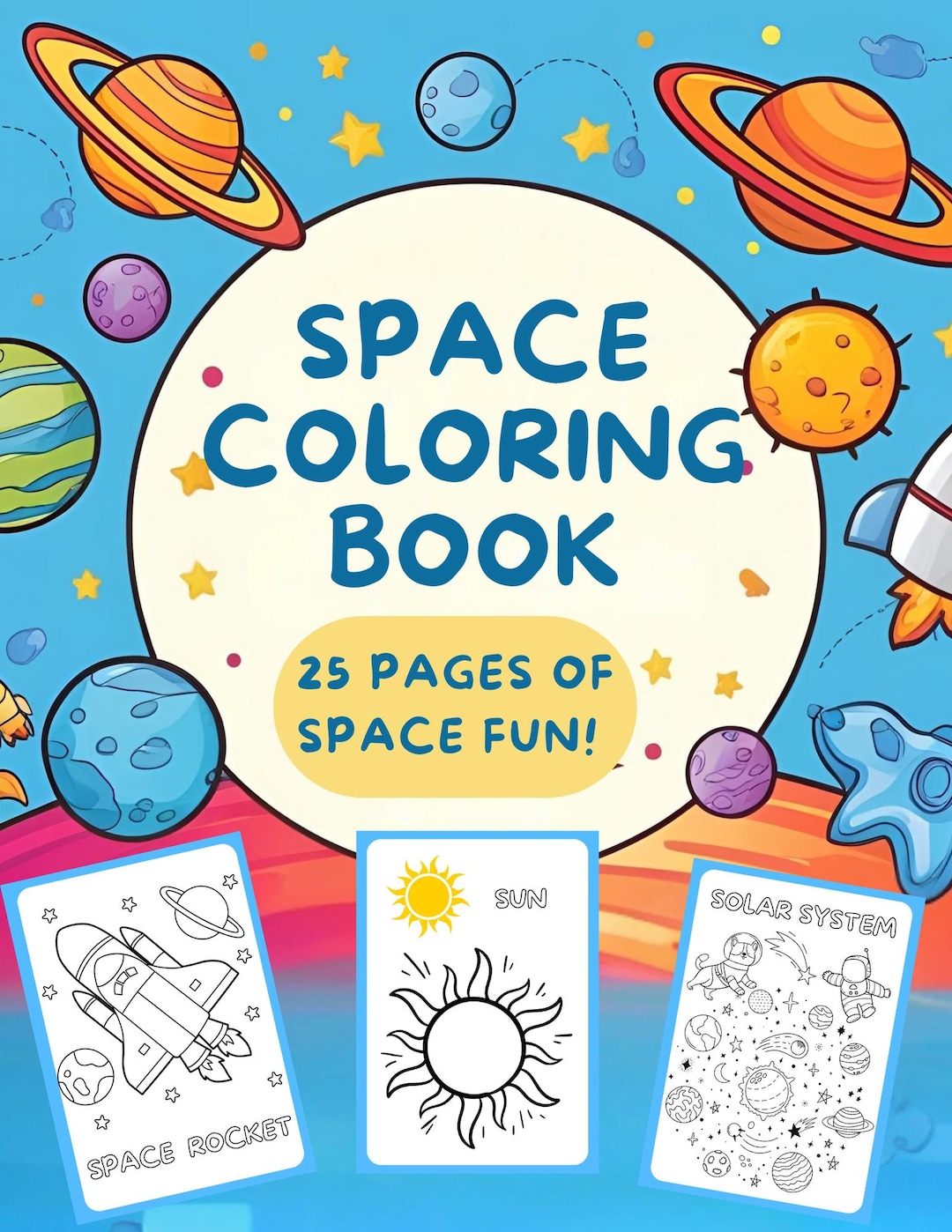 Printable Space Coloring Pages for Kids –25 Printable,fun & Educational ...