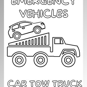 Vehicles Coloring Pages for Kids – 30 Printable, Easy Transportation ...