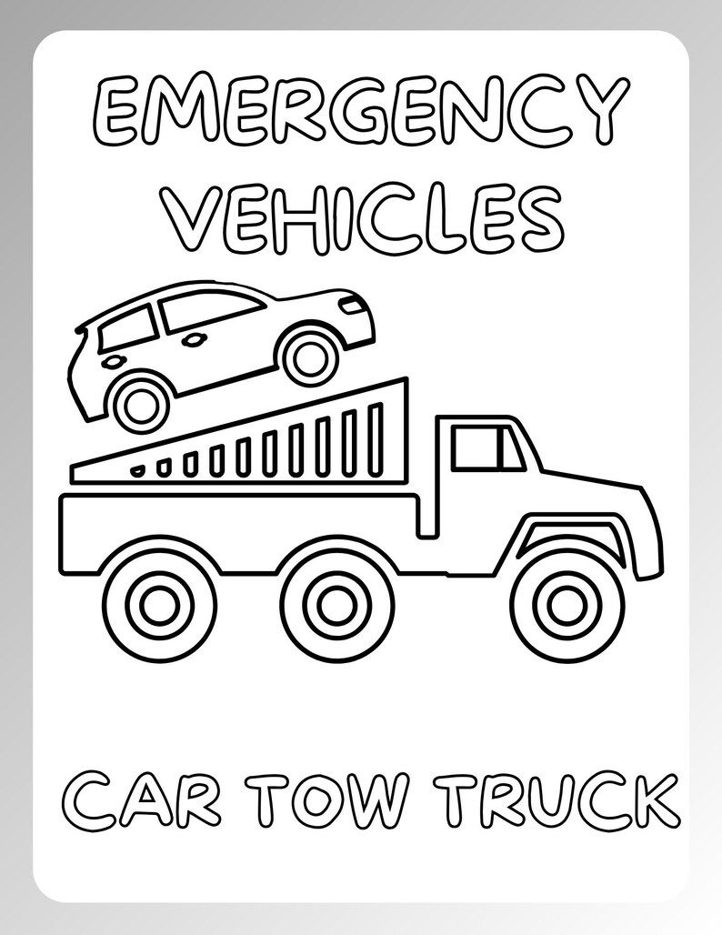 Vehicles Coloring Pages for Kids | 30 Printable Easy Transportation ...