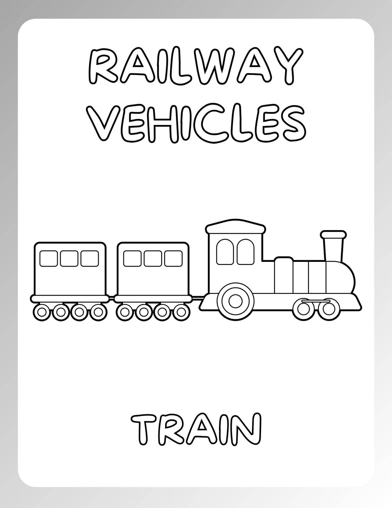 Vehicles Coloring Pages for Kids | 30 Printable Easy Transportation ...