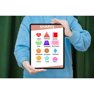 12 Preschool Educational Bundle Posters for Kids –printable Pages- ABC ...