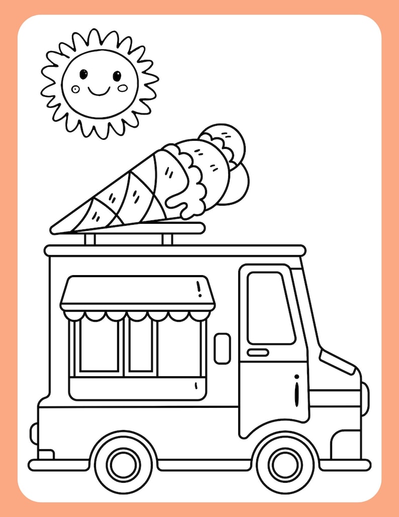 Summer Coloring Pages for Kids – 24 Printable, Creative,fun and Simple ...