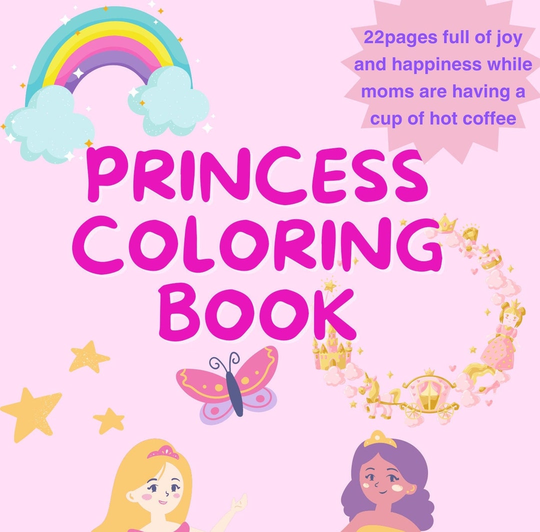 Princess Coloring Pages for Kids 22 Printable,fun & Creative Activity ...