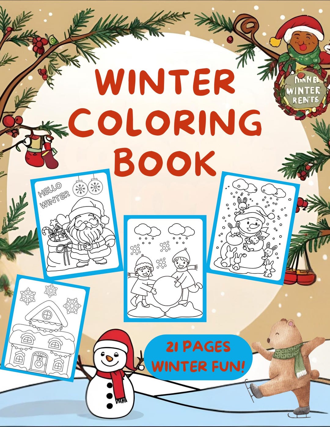 Printable Winter Coloring Pages for Kids – 21 Printable, Fun & Cozy ...