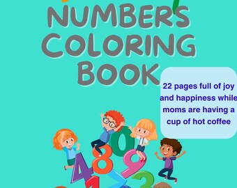 Printable Number Coloring Pages for Kids Fun Learning Activity 1 to 10 ...