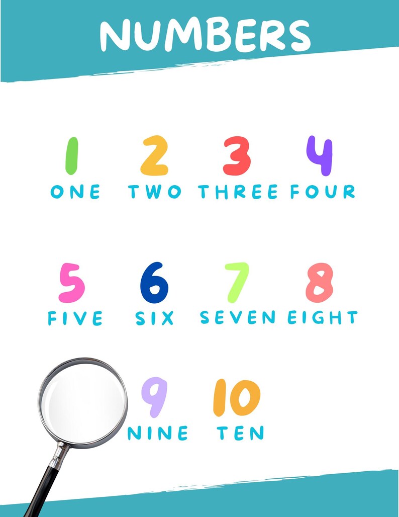 12 Preschool Educational Bundle Posters for Kids –printable Pages- ABC ...