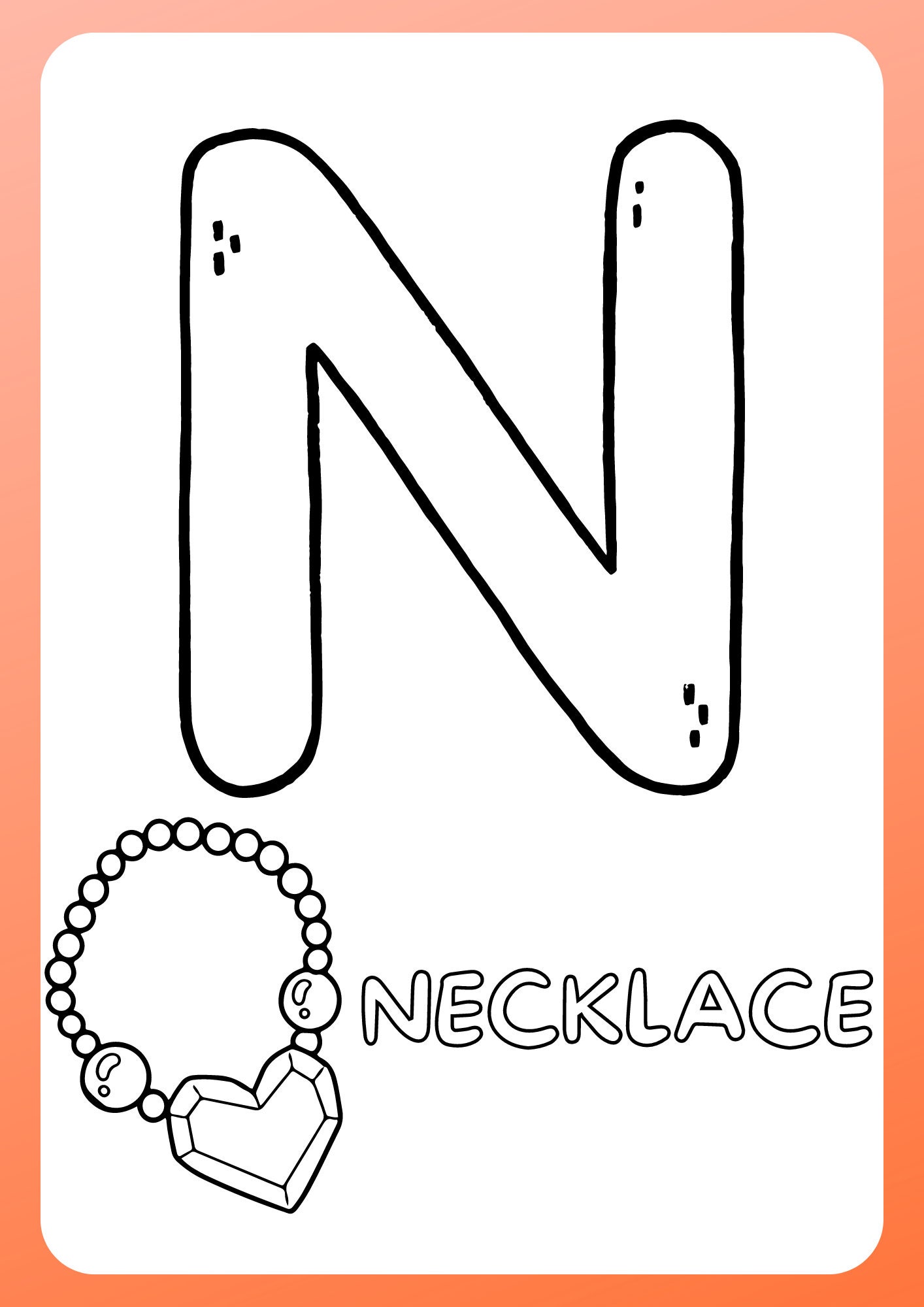 Alphabet Coloring Pages for Kids Printable,fun & Educational ABC ...