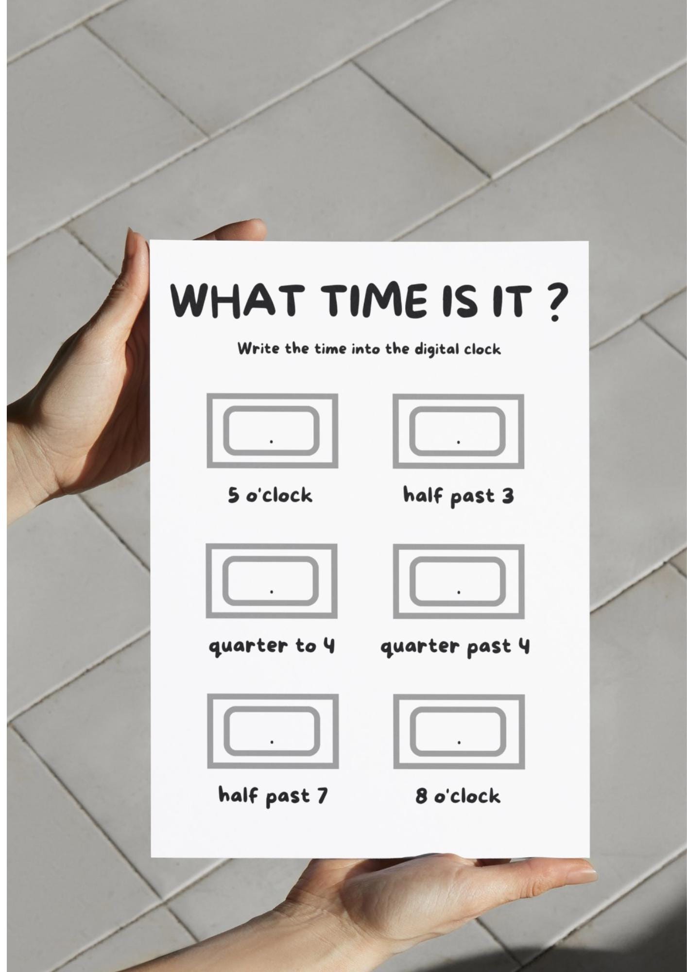 Learn the Clock – 30 Printable Pages - Fun & Educational Telling Time ...
