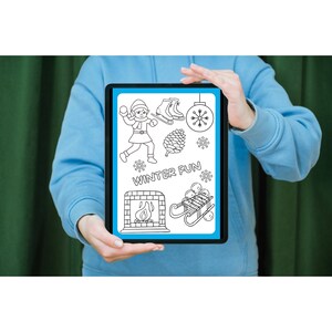 Winter Coloring Pages for Kids 21 Printable, Fun & Cozy Holiday ...