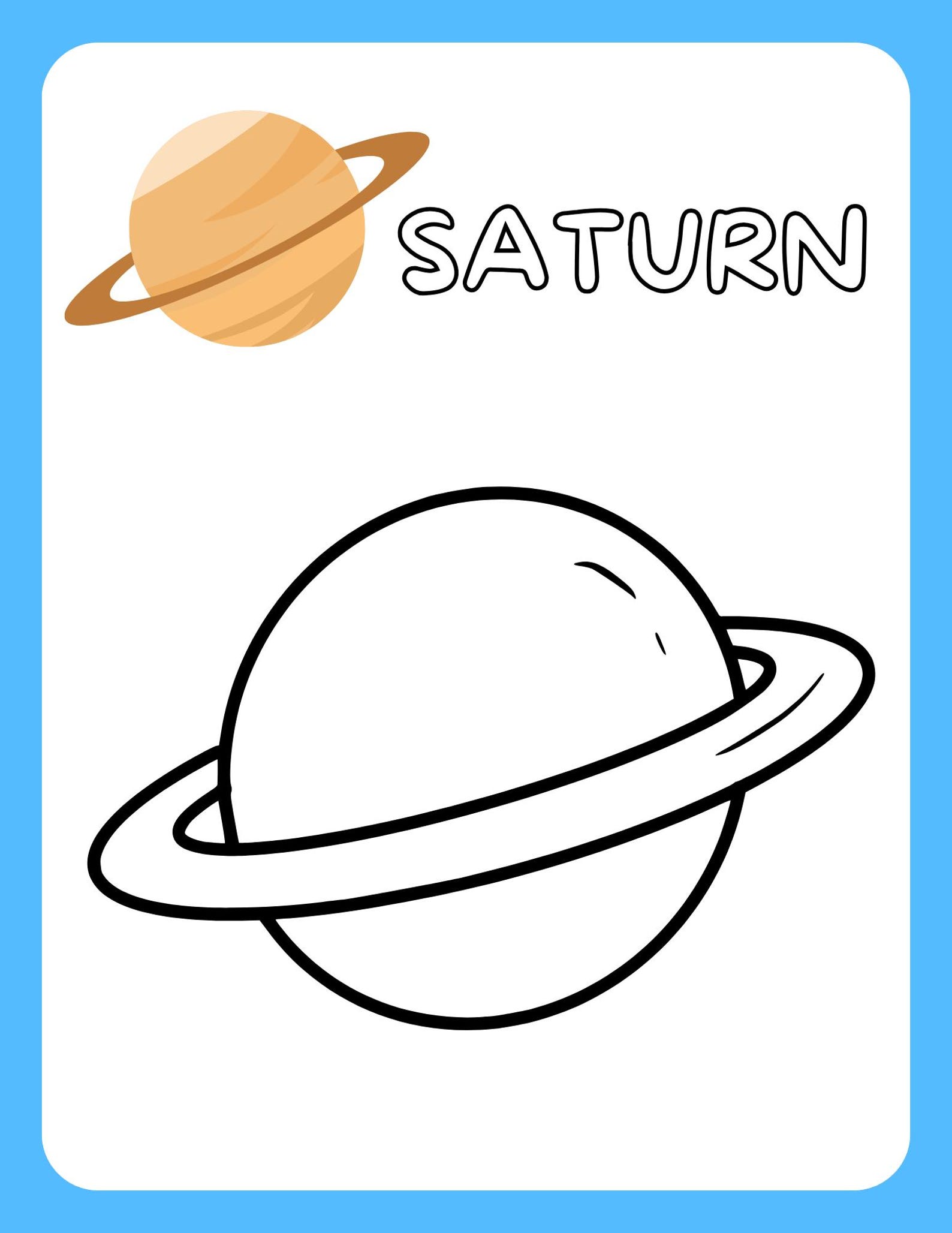 Printable Space Coloring Pages for Kids –25 Printable,fun & Educational ...