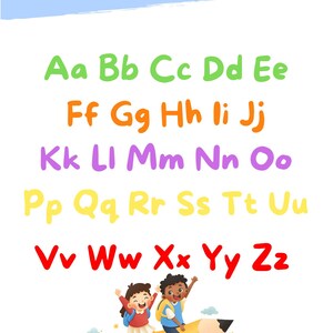 12 Preschool Educational Bundle Posters for Kids –printable Pages- ABC ...