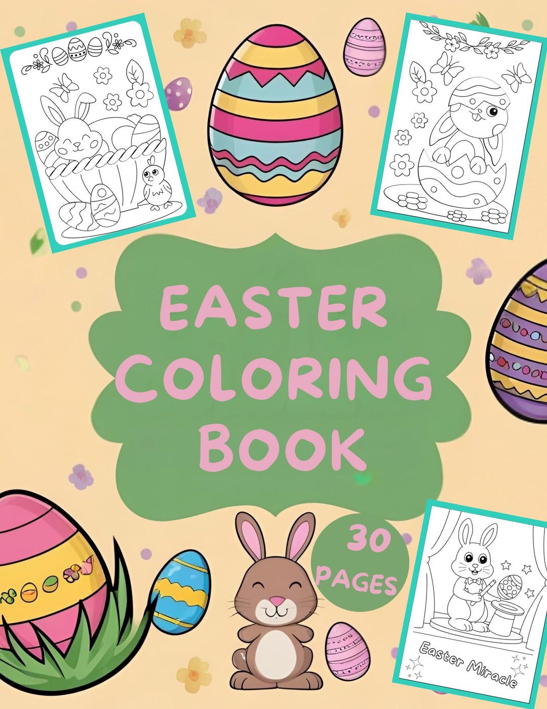 Printable Easter Coloring Pages for Kids ,toddlers, Preschoolers 30 ...