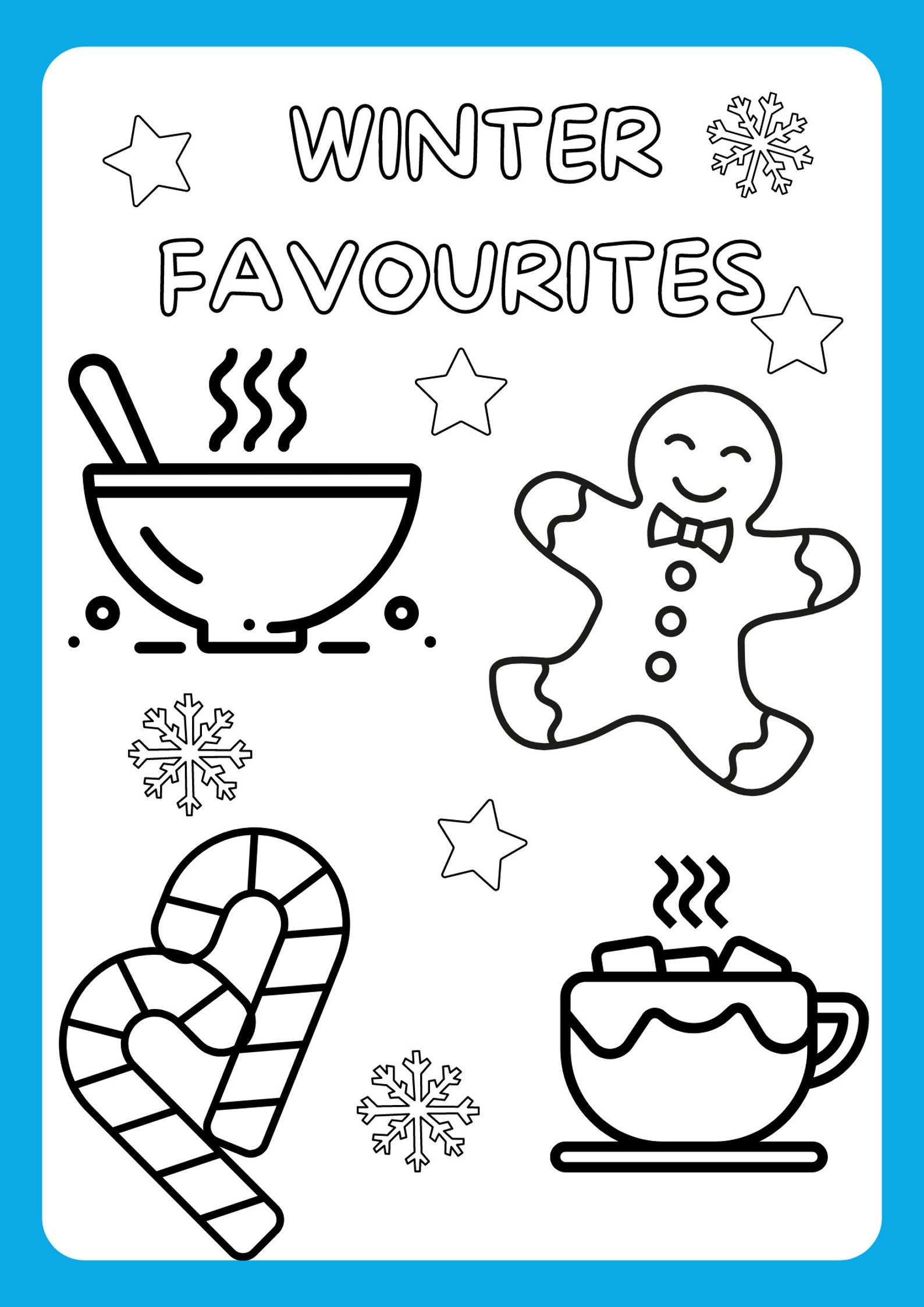 Printable Winter Activity Coloring Pages for Kids – 21 Printable, Fun ...