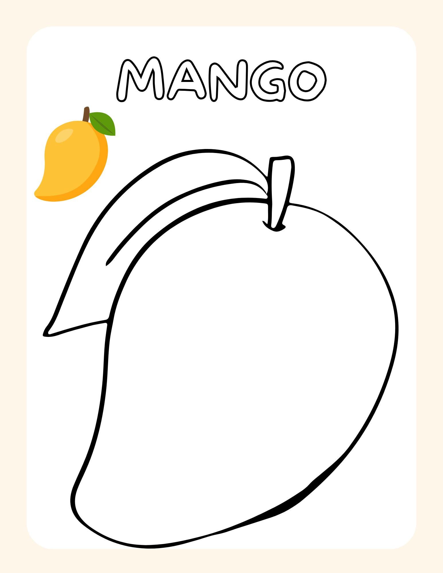 Fruits Coloring Pages for Kids – 23 Printable,fun ,creative ...