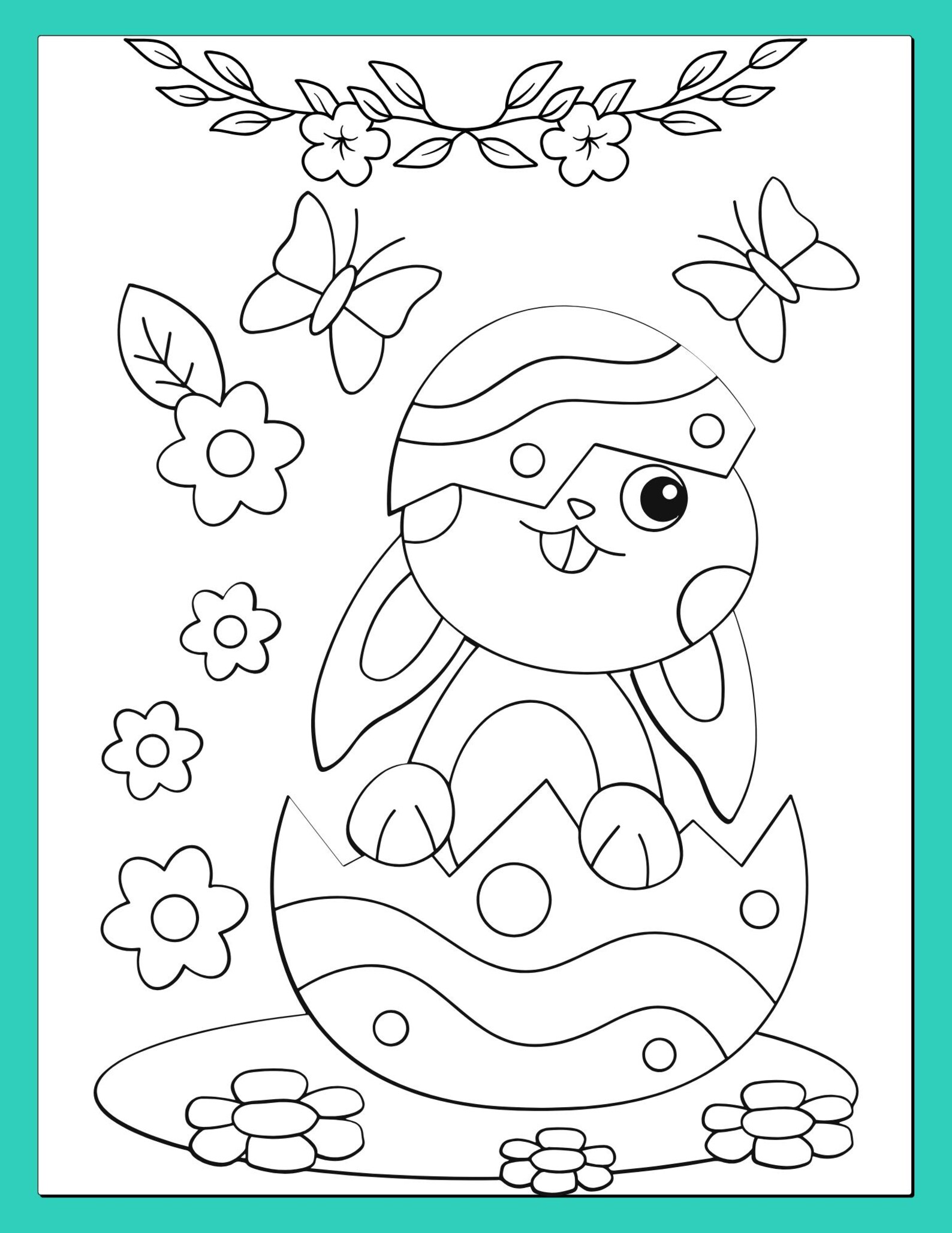 Printable Easter Coloring Pages for Kids ,toddlers, Preschoolers 30 ...