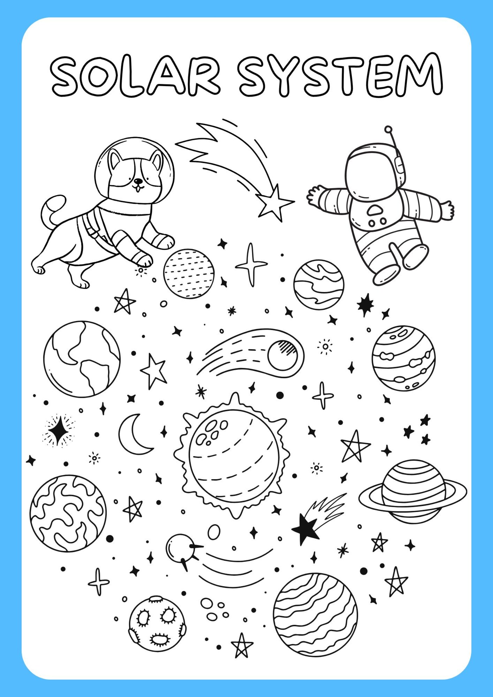 Printable Space Coloring Pages for Kids – 22 Printable,fun ...