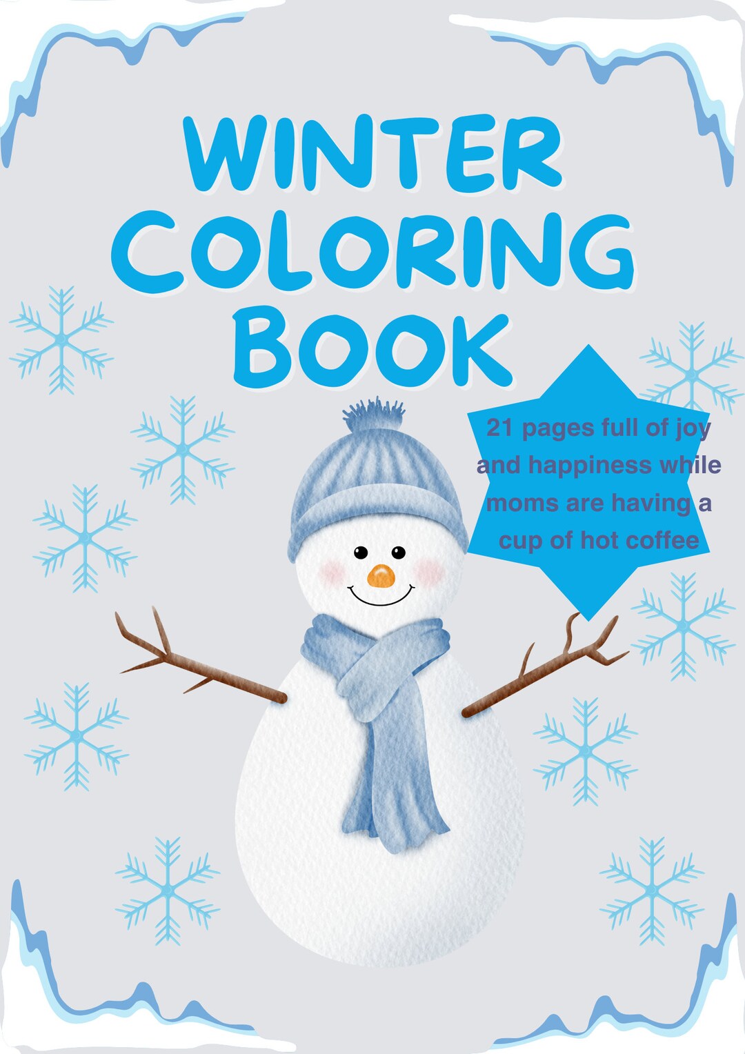 Winter Coloring Pages for Kids 21 Printable, Fun & Cozy Holiday ...