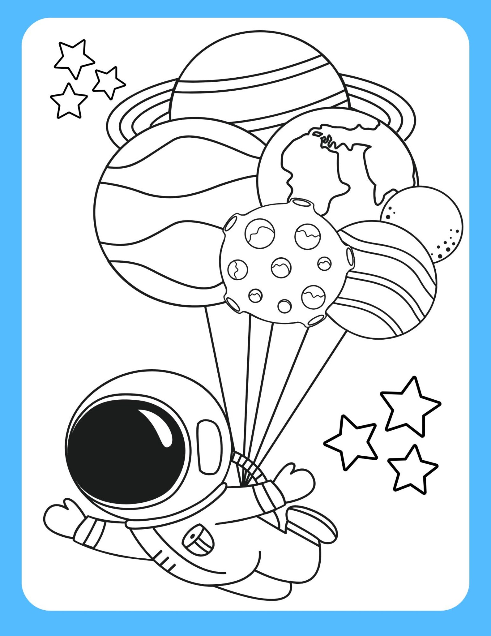 Printable Space Coloring Pages for Kids –25 Printable,fun & Educational ...