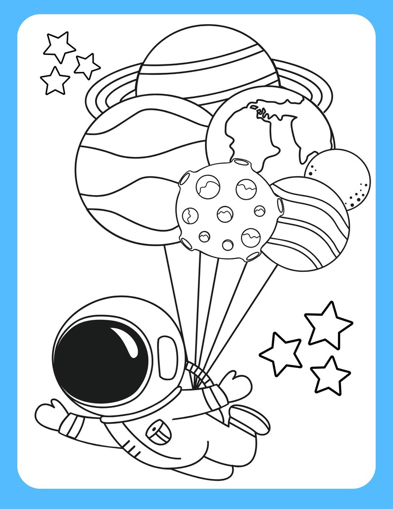 Printable Space Coloring Pages for Kids –25 Printable,fun & Educational ...