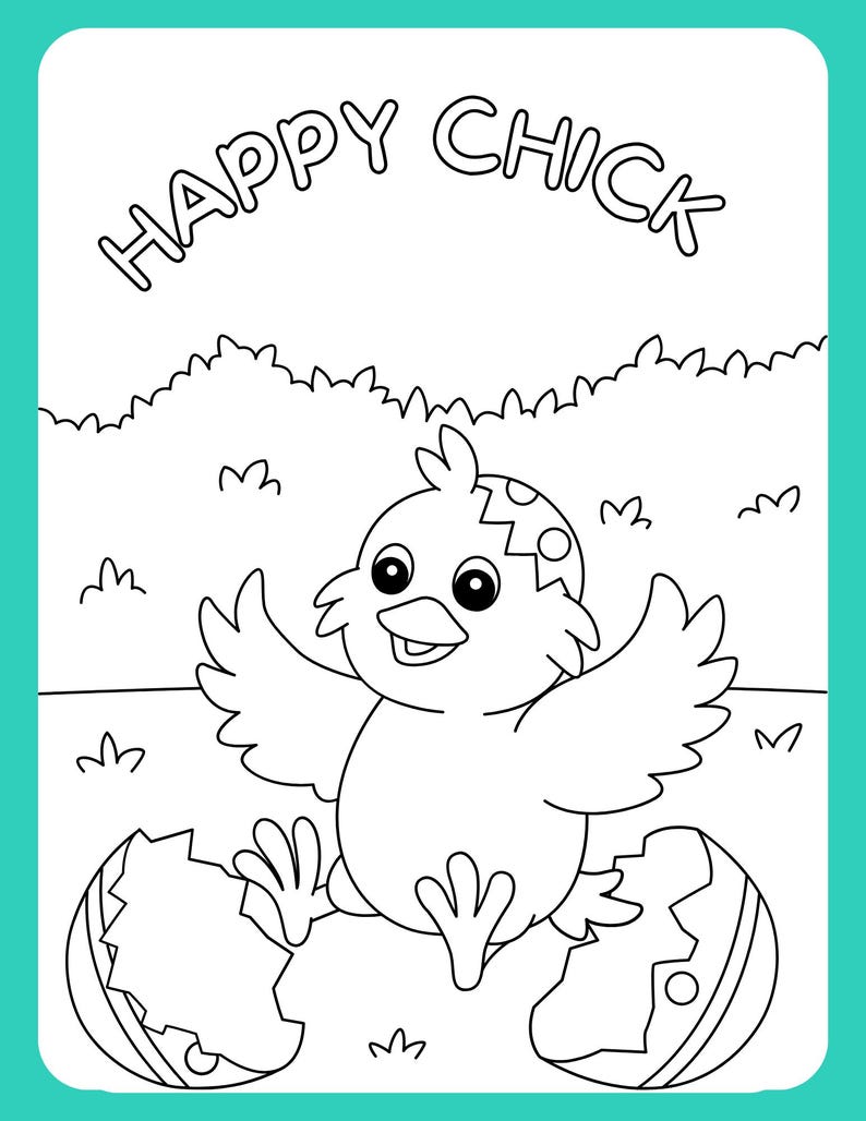 Printable Easter Coloring Pages for Kids ,toddlers, Preschoolers 30 ...