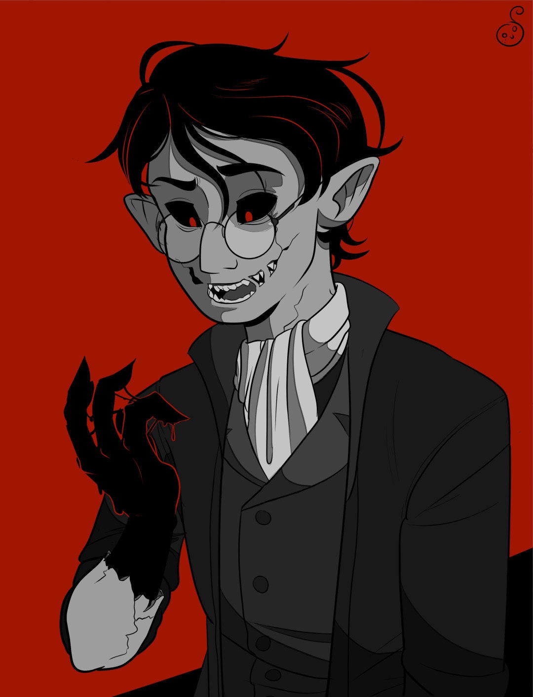 Shadow Vampire Postcard Print - Etsy