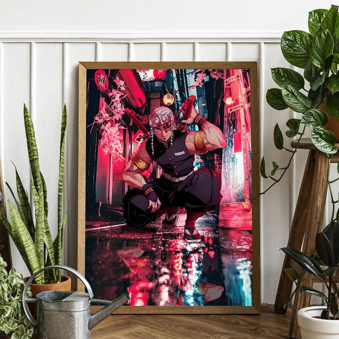 Demon Slayer Poster, Anime Canvas Wall Art, Demon Slayer Wall Art ...