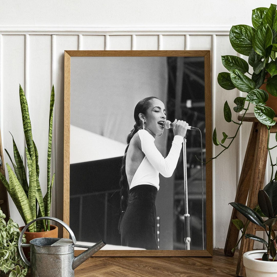 Sade Adu Poster, Sade Print, Romantic Gift, for Loved Ones, Music Wall ...