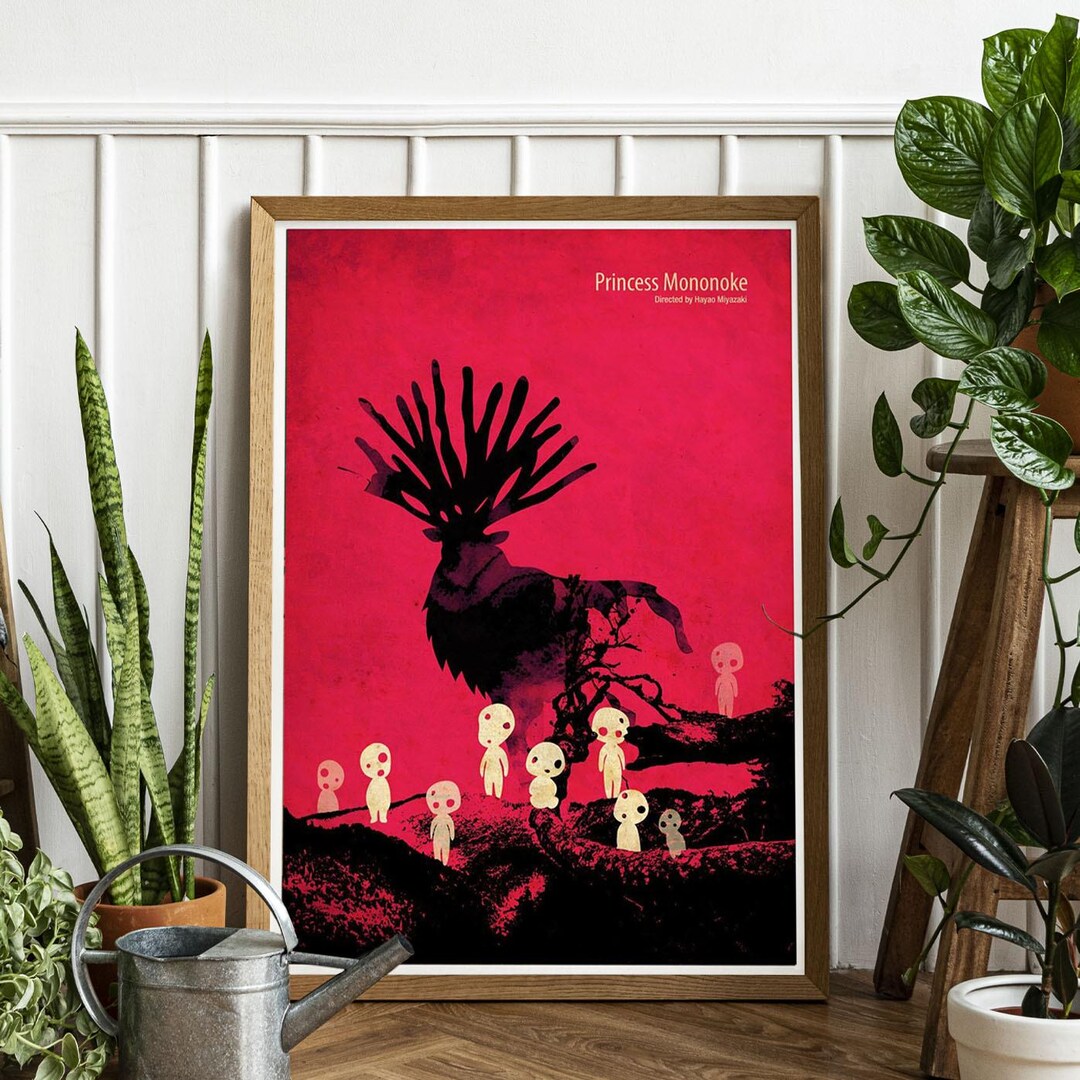 Princess Poster, Princess Mon. Prints, Anime Poster, Mono-noke Prints ...