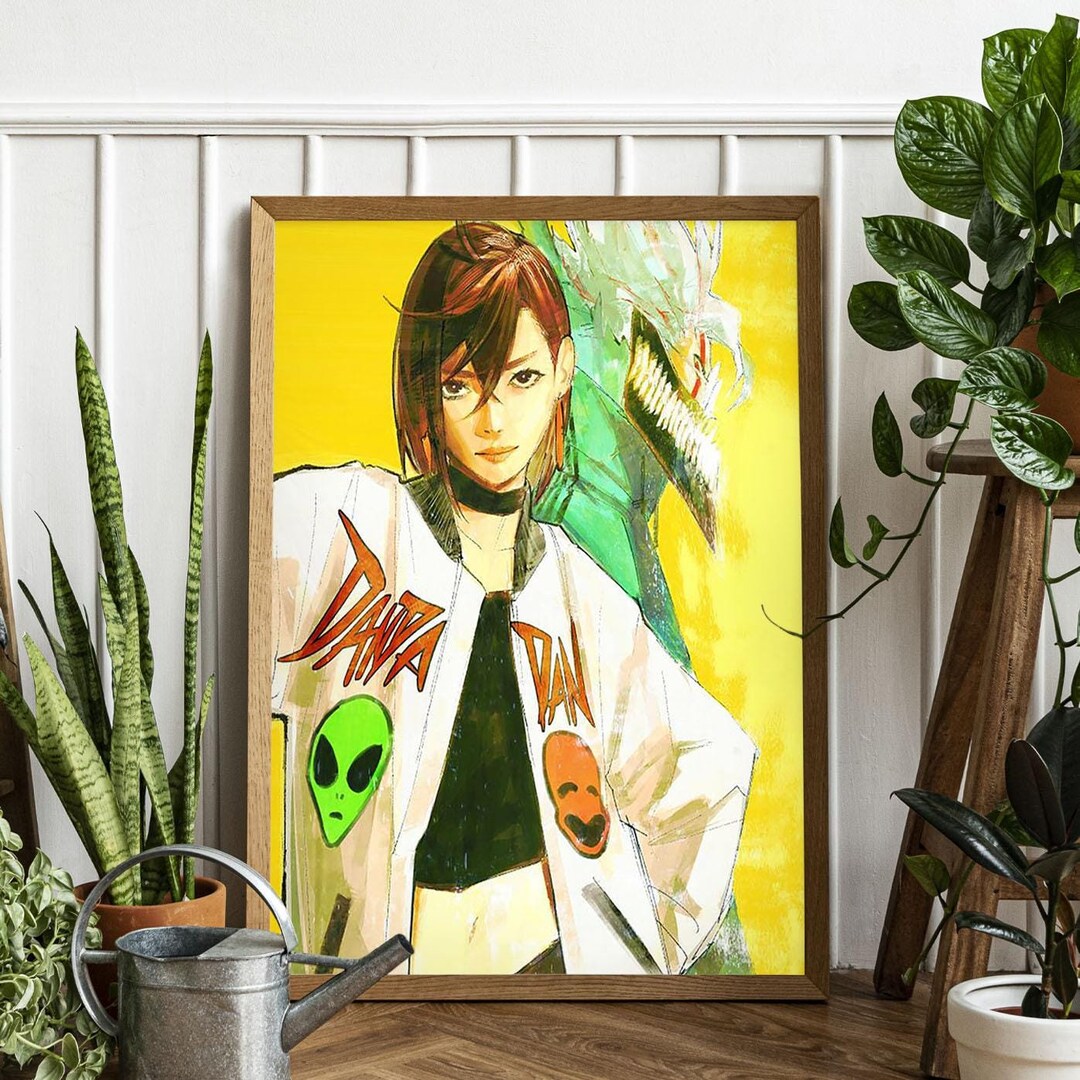 Dandadan Collage Style Poster, Anime Gift, Neon Wall Art, Anime Decor ...