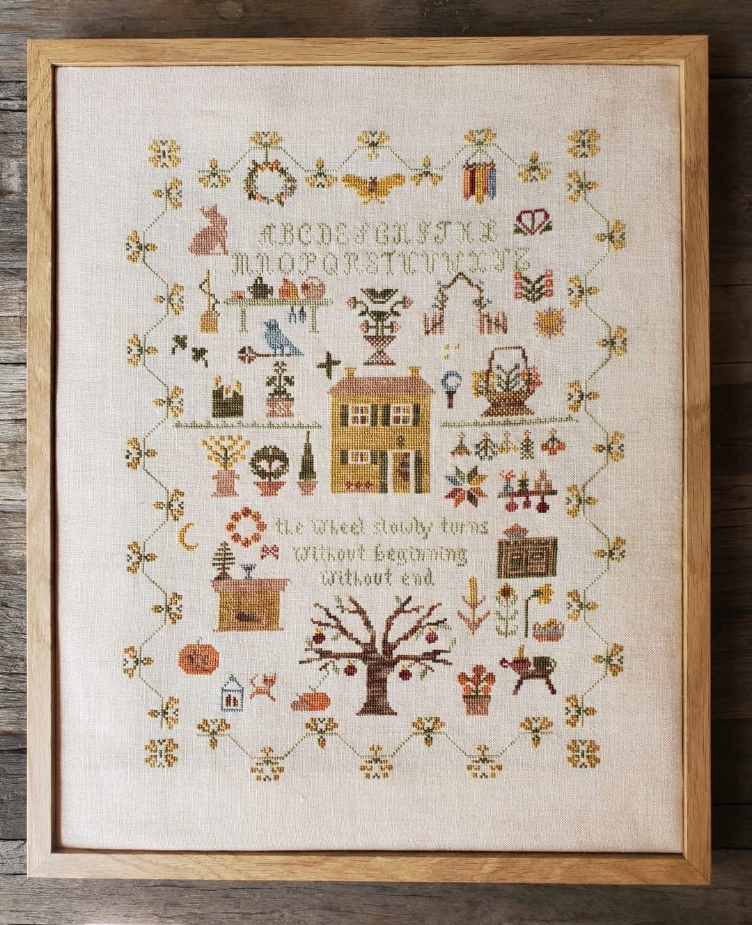 Pagan Cross Stitch Patterns - Seasons of Home - Wheel of the Year . PDF ...