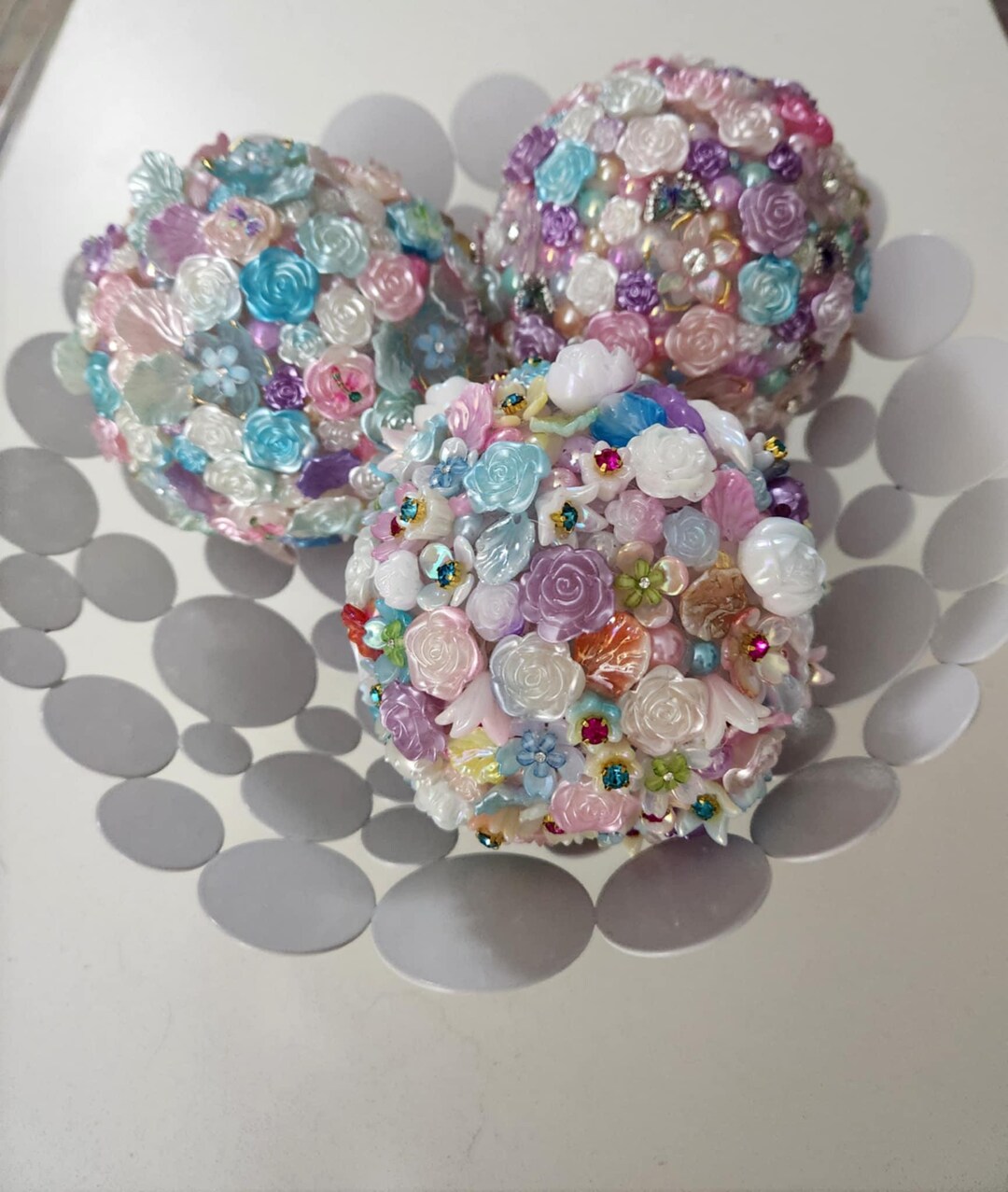 3 Pack Set of 5" Colorful Orbs, Basket Not Included. - Etsy