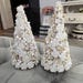 Two Piece Set Ivory and Rhinestone Mini Beaded Tree. 5.9" by 2.75 " - Etsy