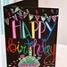Chalkboard Style Birthday Card - CUSTOMIZABLE/PERSONIZED - Handmade ...