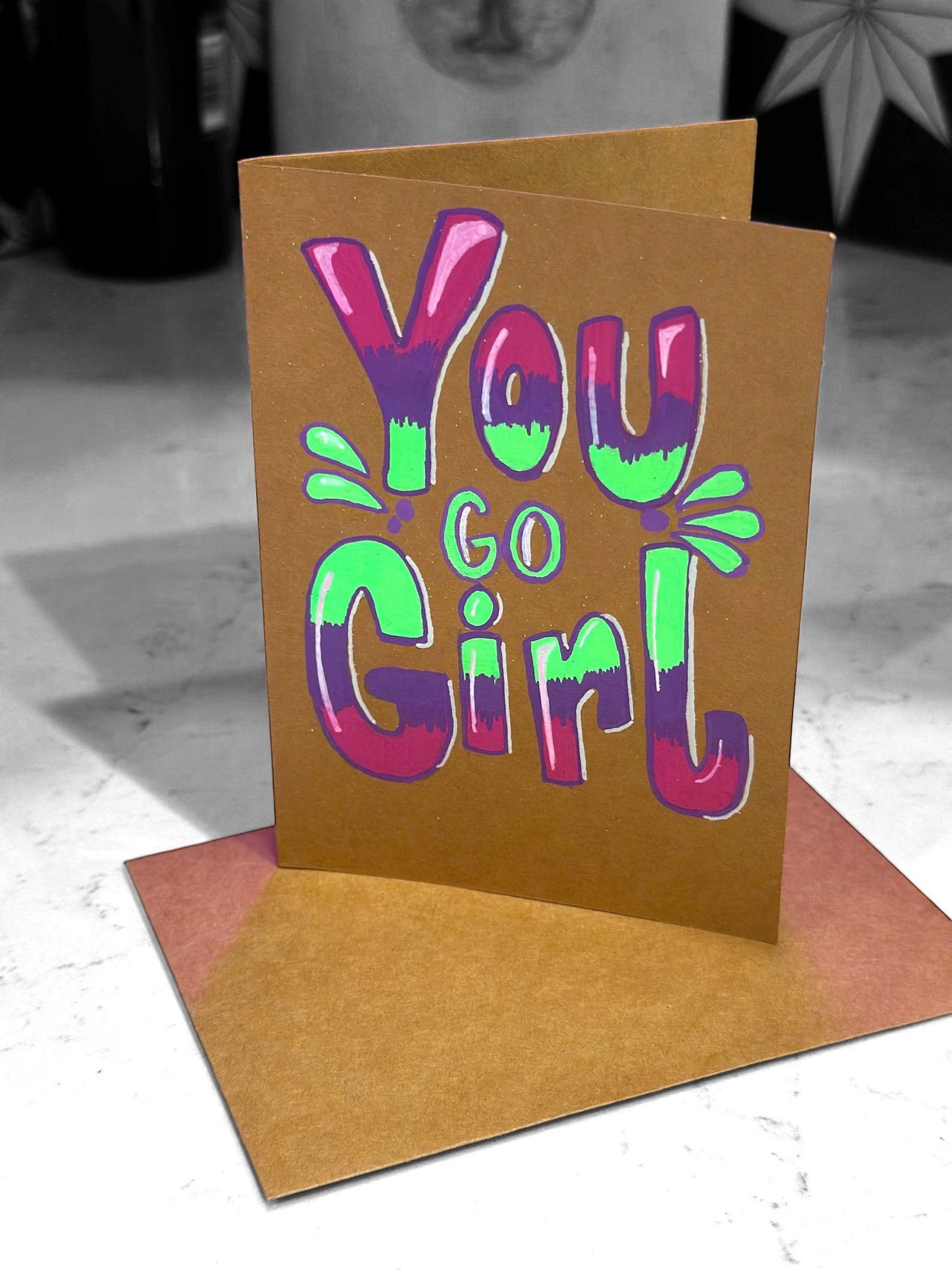 You Go Girl! Card - Etsy