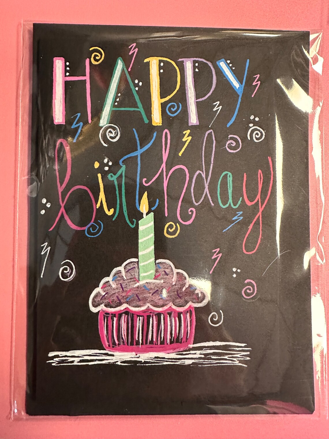 Chalkboard Style Birthday Card - CUSTOMIZABLE/PERSONIZED - Handmade ...