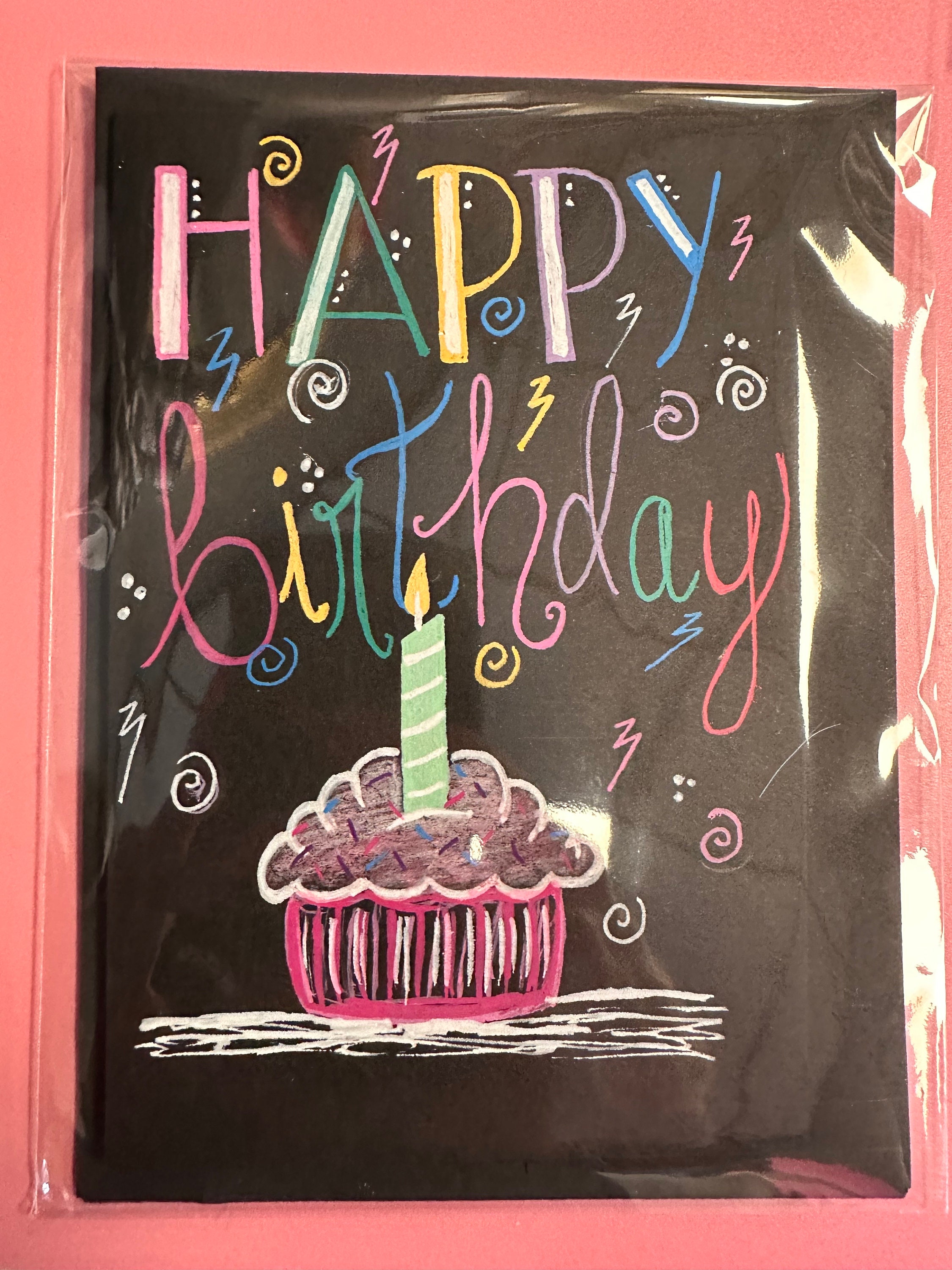 Chalkboard Style Birthday Card - CUSTOMIZABLE/PERSONIZED - Handmade ...