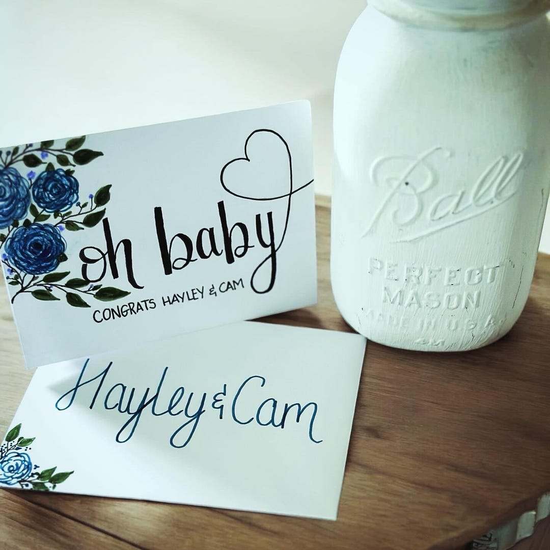 Personalized Baby Shower Card - Etsy