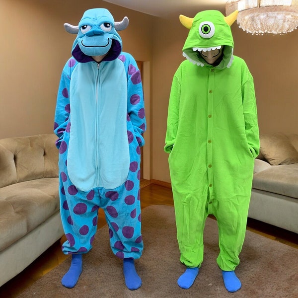 Mike And Sully Adult Costume Etsy