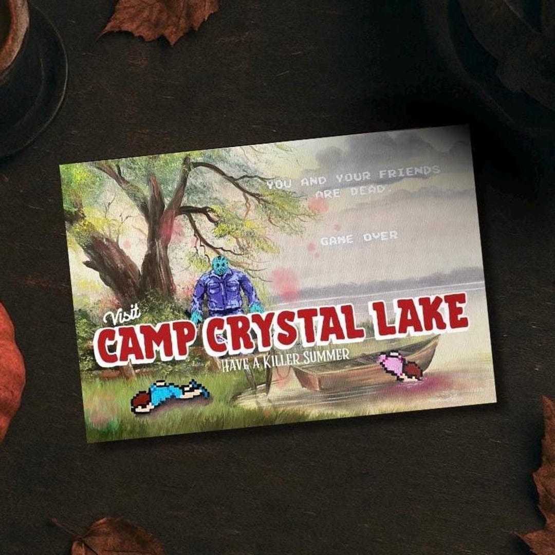 Friday the 13th NES Postcard 4x6 Jason Vorhees Parody Art Print - Etsy UK
