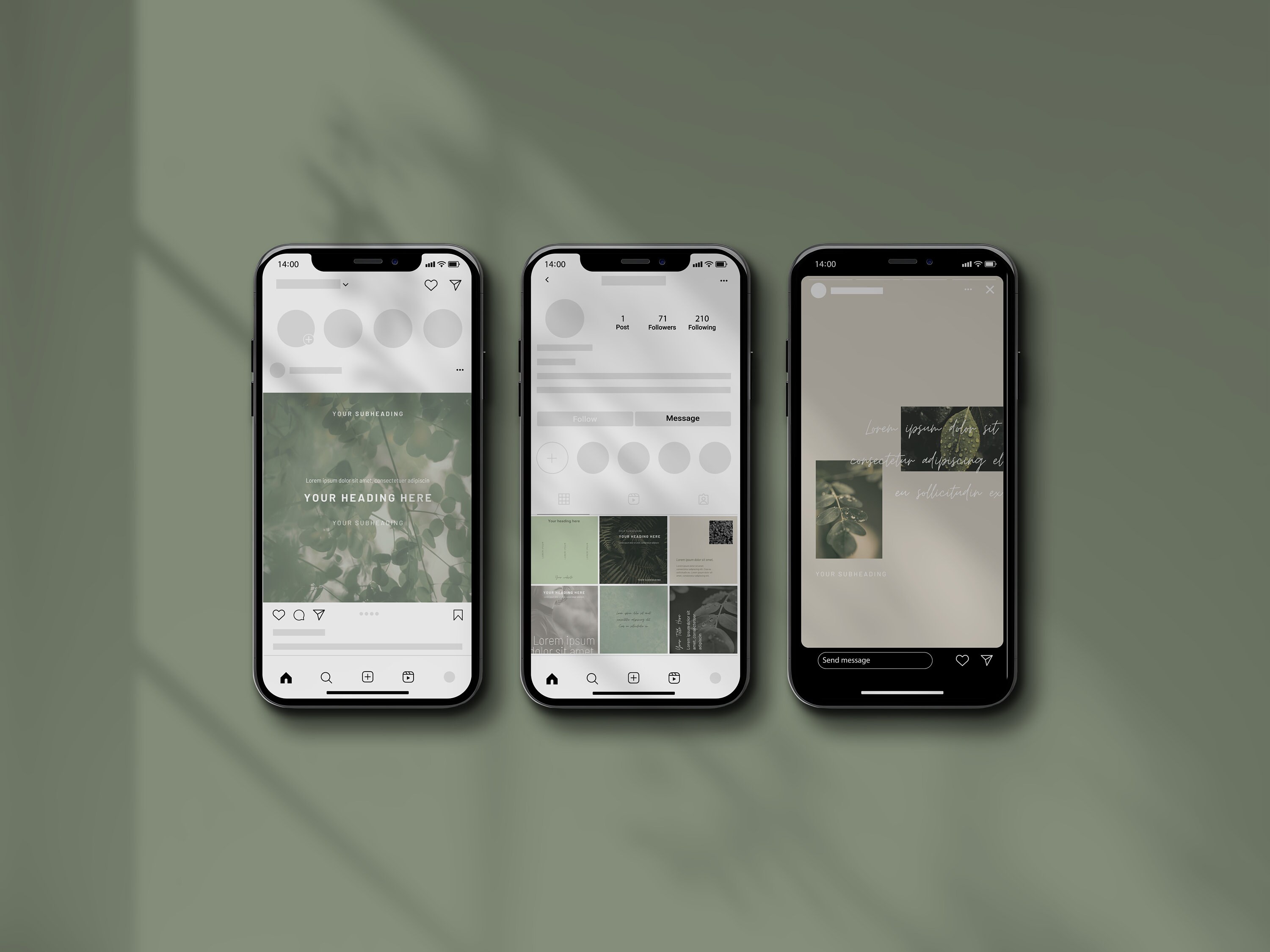 Glade Aesthetic Social Media Templates Canva Templates Small Business ...