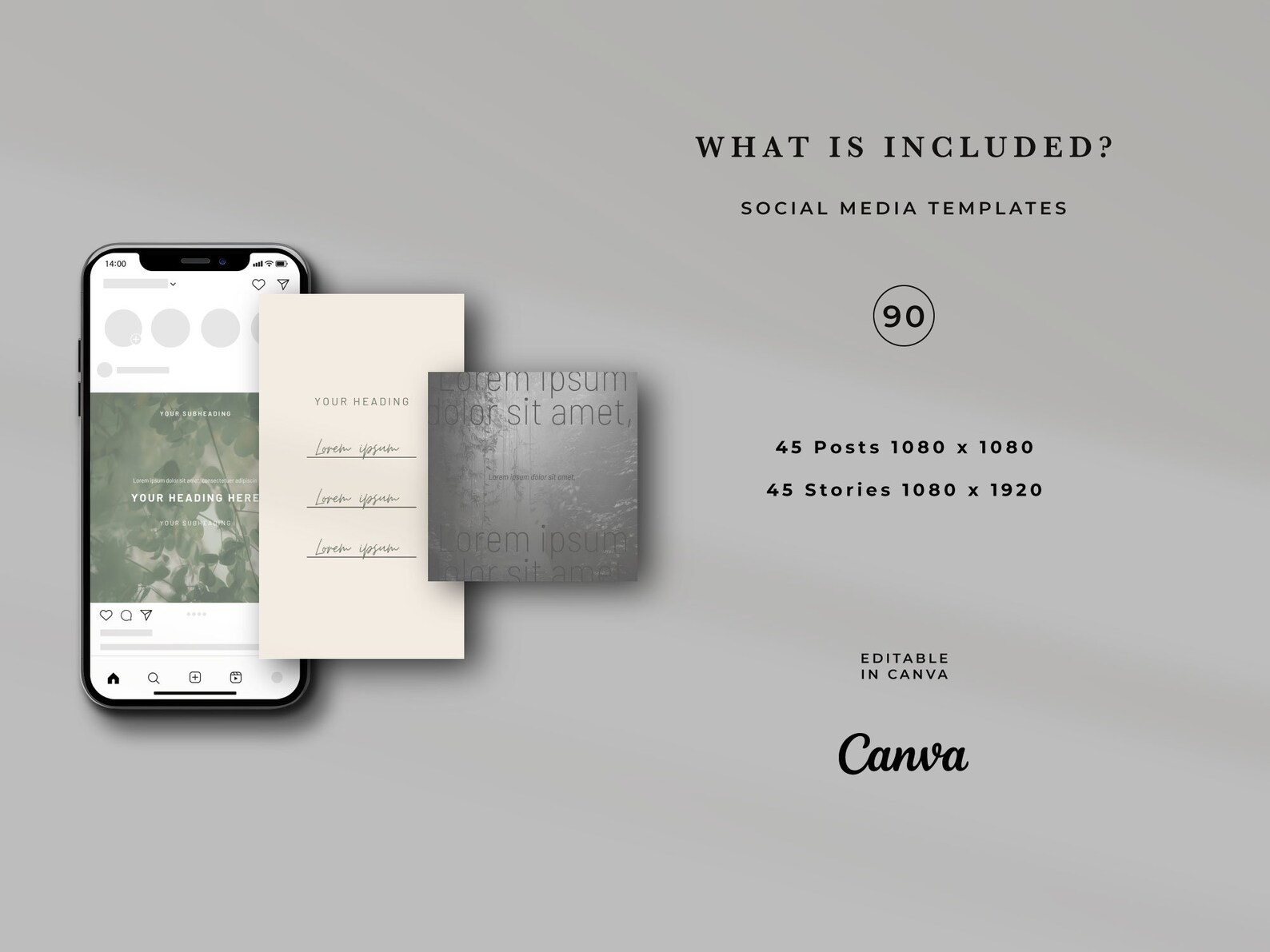 Glade Aesthetic Social Media Templates Canva Templates Small Business ...