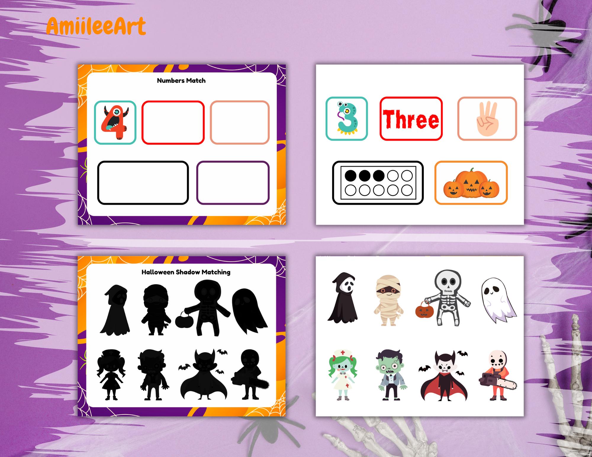 Halloween Busy Book: Toddler Learning Activities, Coloring Pages ...