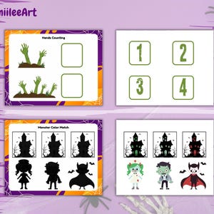 Halloween Busy Book: Toddler Learning Activities, Coloring Pages ...