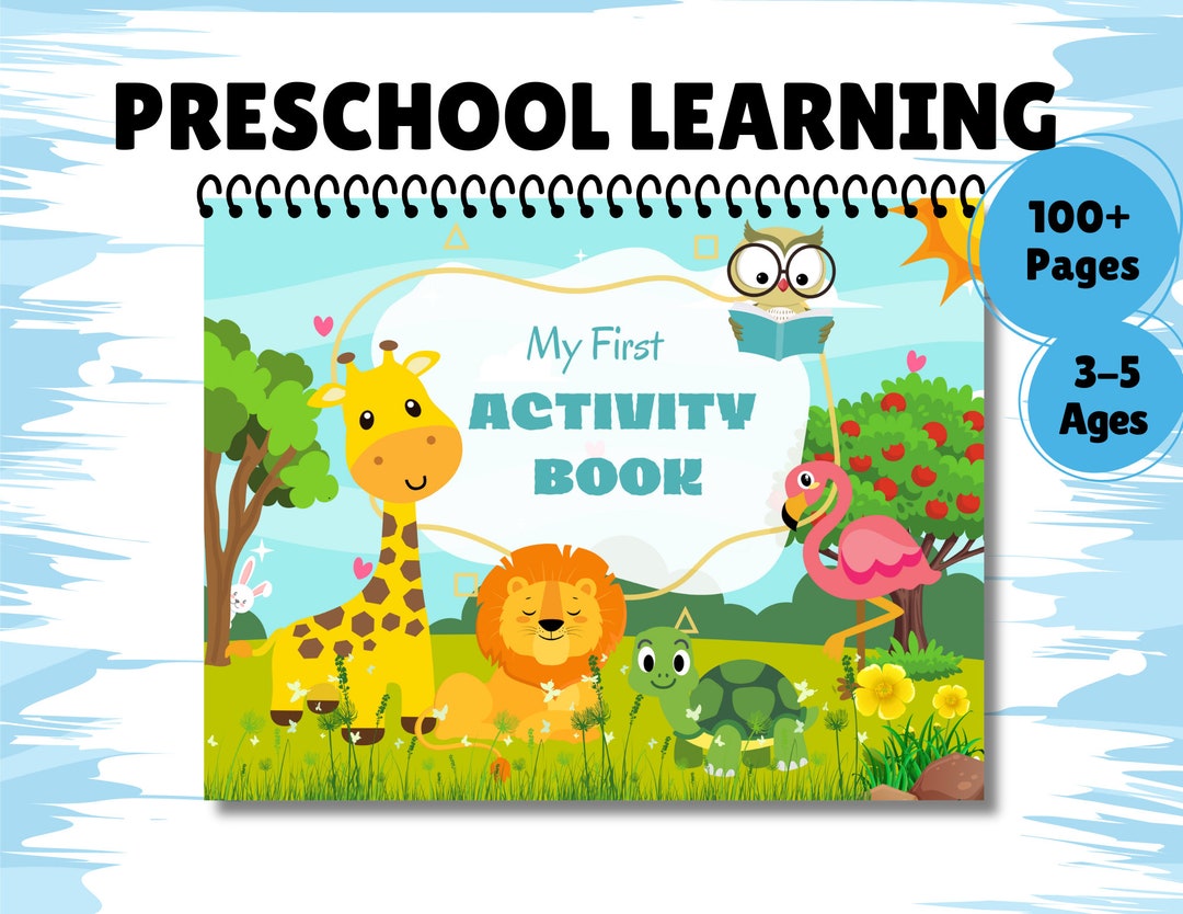 My First Activity Book, Preschool Learning, Toddler Busy Book, My First ...