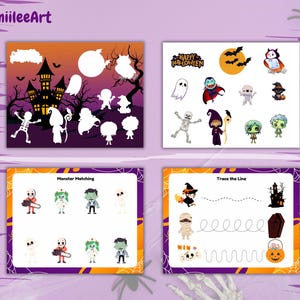 Halloween Busy Book: Toddler Learning Activities, Coloring Pages ...