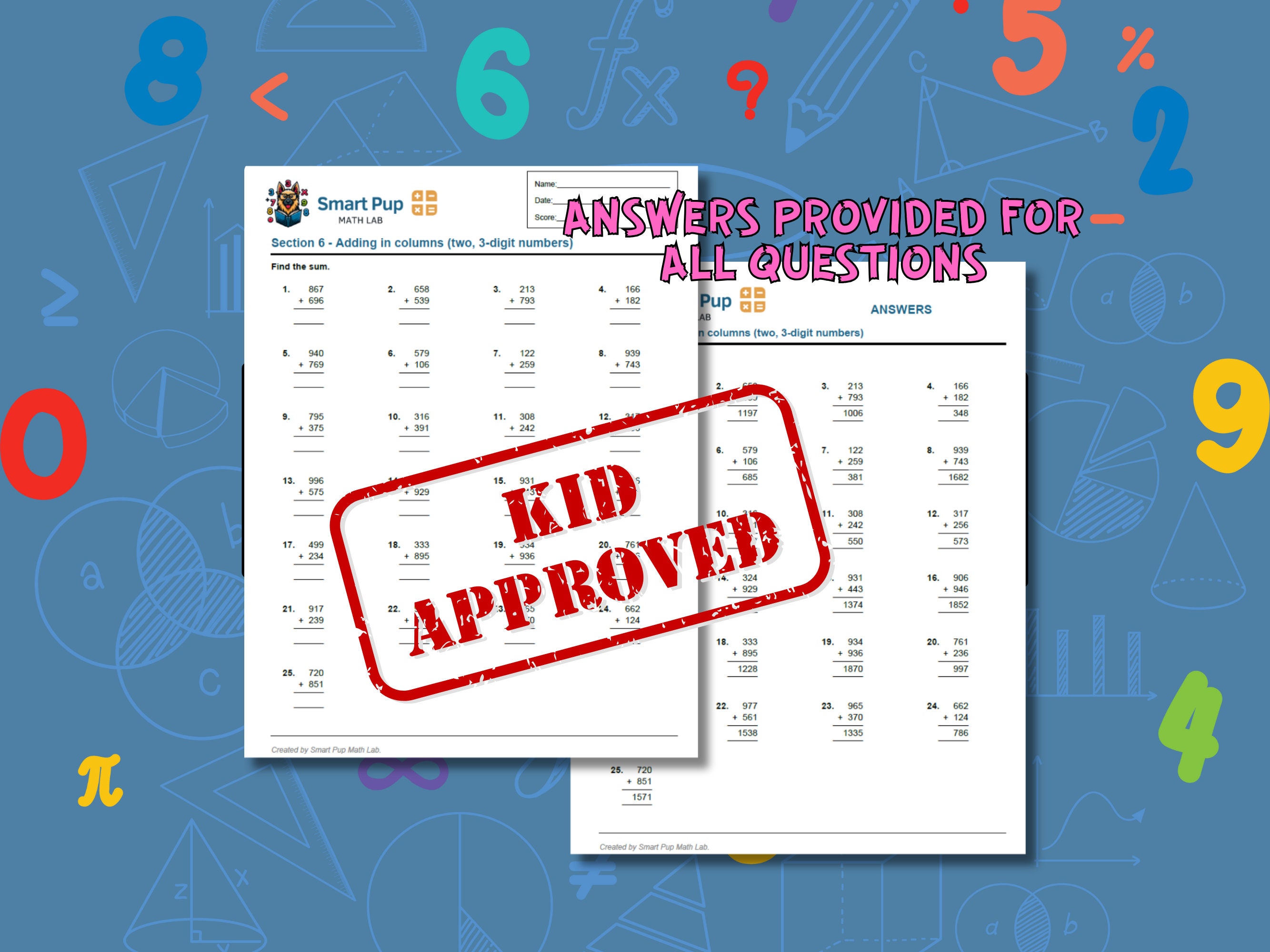36 Addition Worksheets That Are Printable, Addition for Kids, Primary ...