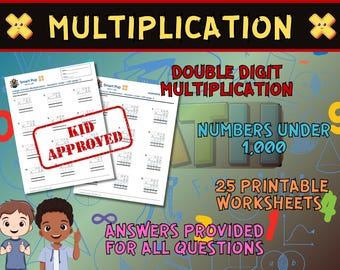 Common Core CCSS 4.NBT.5 Double Digit Multiplication Worksheets #ef29 ...