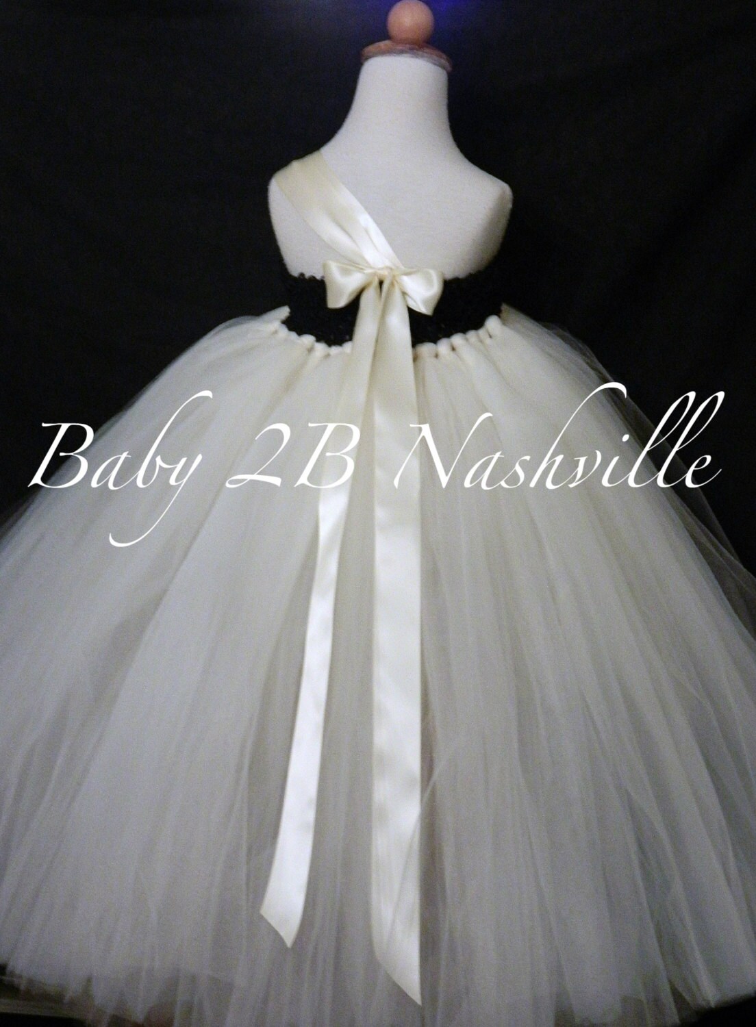 Flower Girl Dress Tulle Dress Tutu Dress Ivory Dress Baby | Etsy