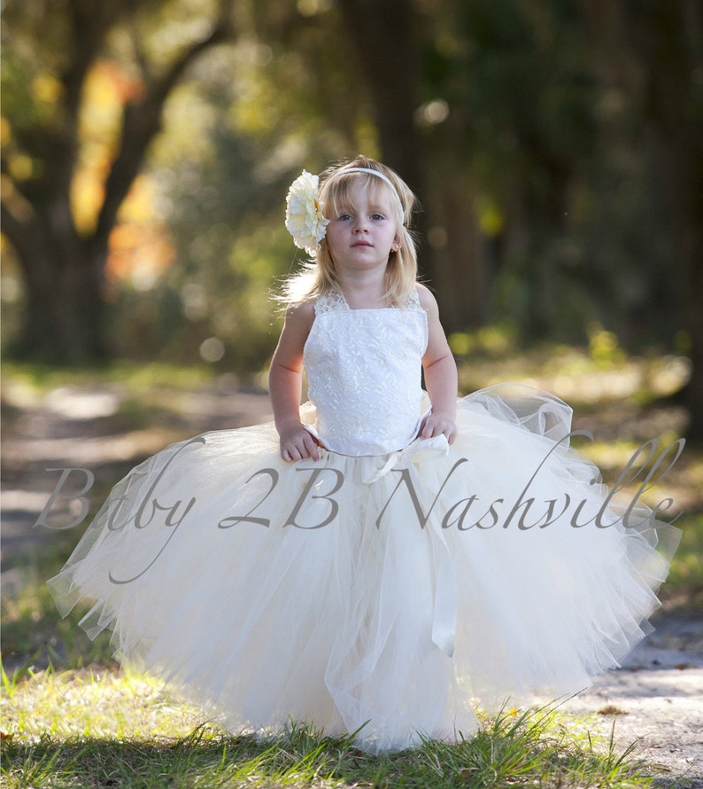 Ivory Lace Flower Girl Dress Wedding Flower Girl Dress All Etsy